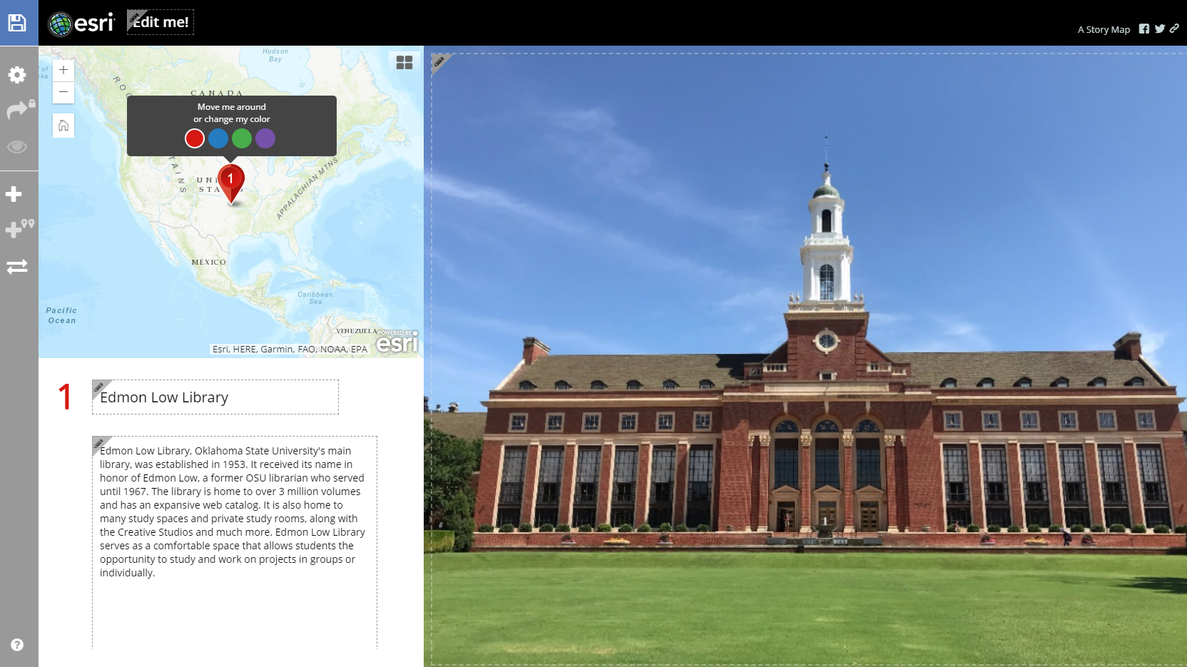 preview of storymap tour